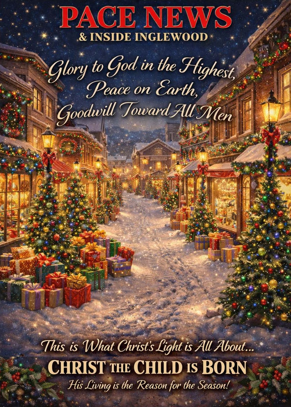 Merry Christmas from PACE NEWS & INSIDE INGLEWOOD Glory to God in the ...